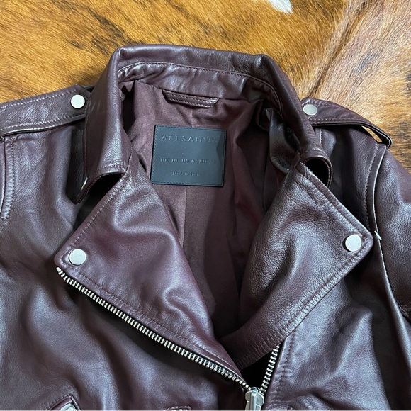 All Saints | Jackets & Coats | All Saints Balfern Leather Biker Jacket ...